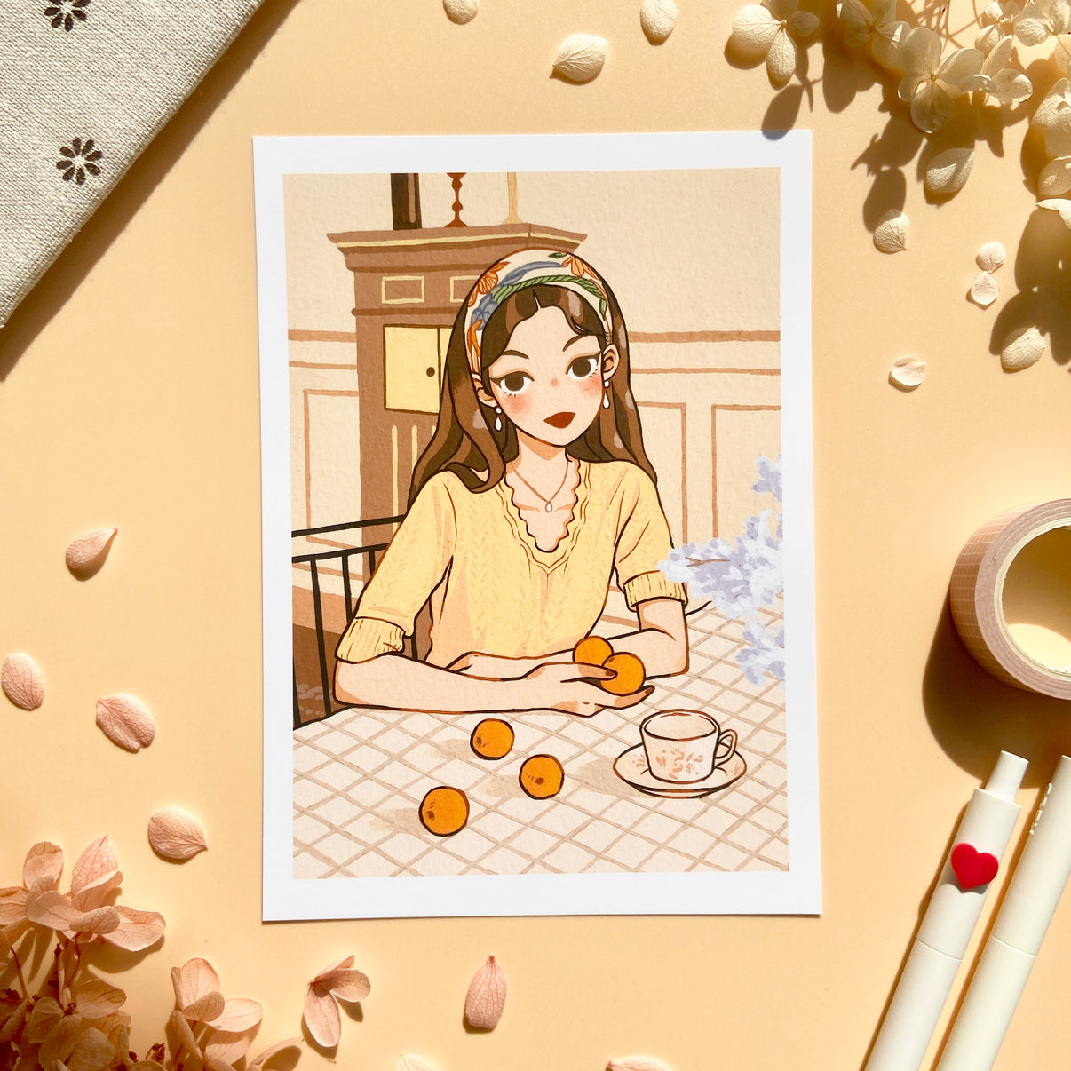 Retro Girl Art Print – Meeco Studio