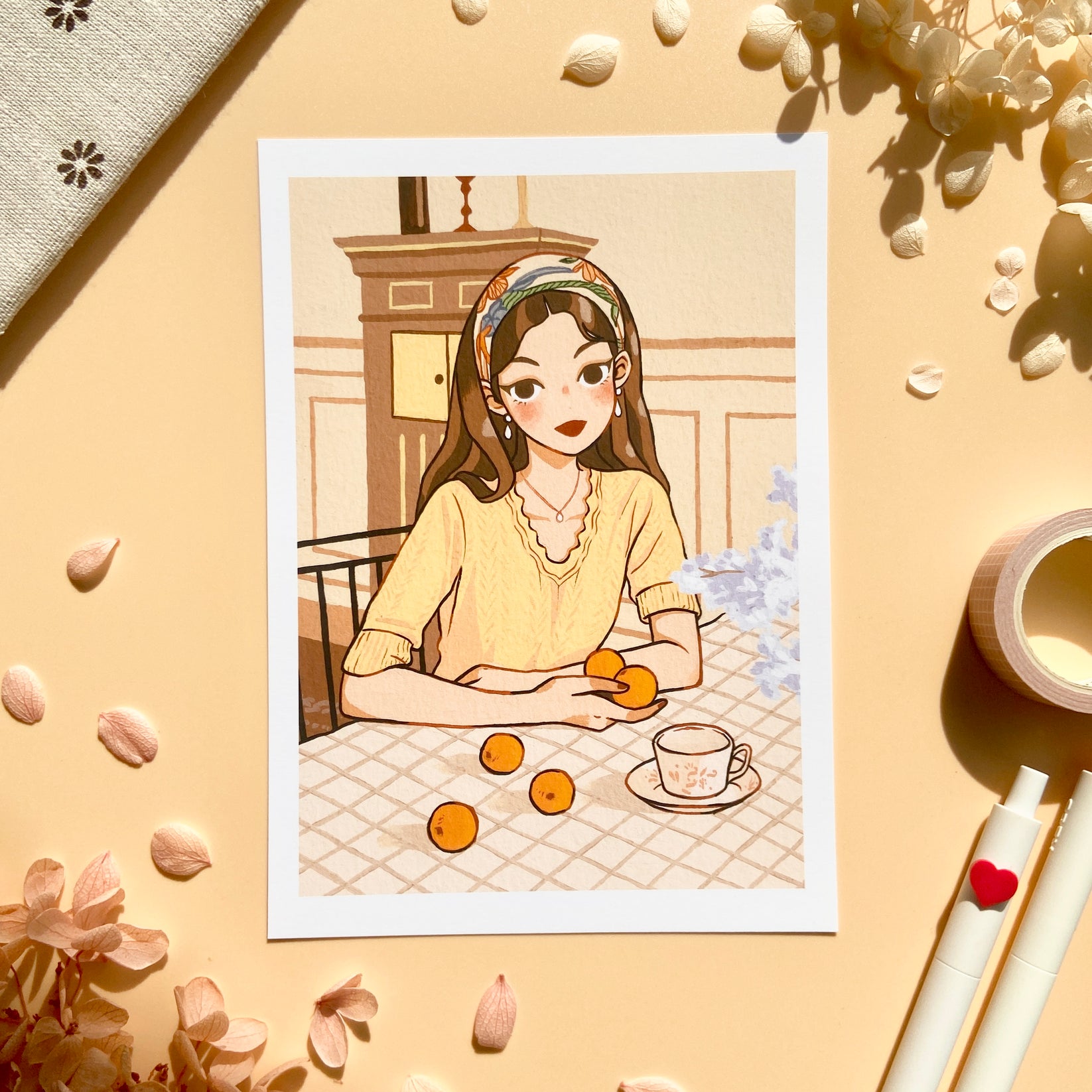Retro Girl Art Print – Meeco Studio