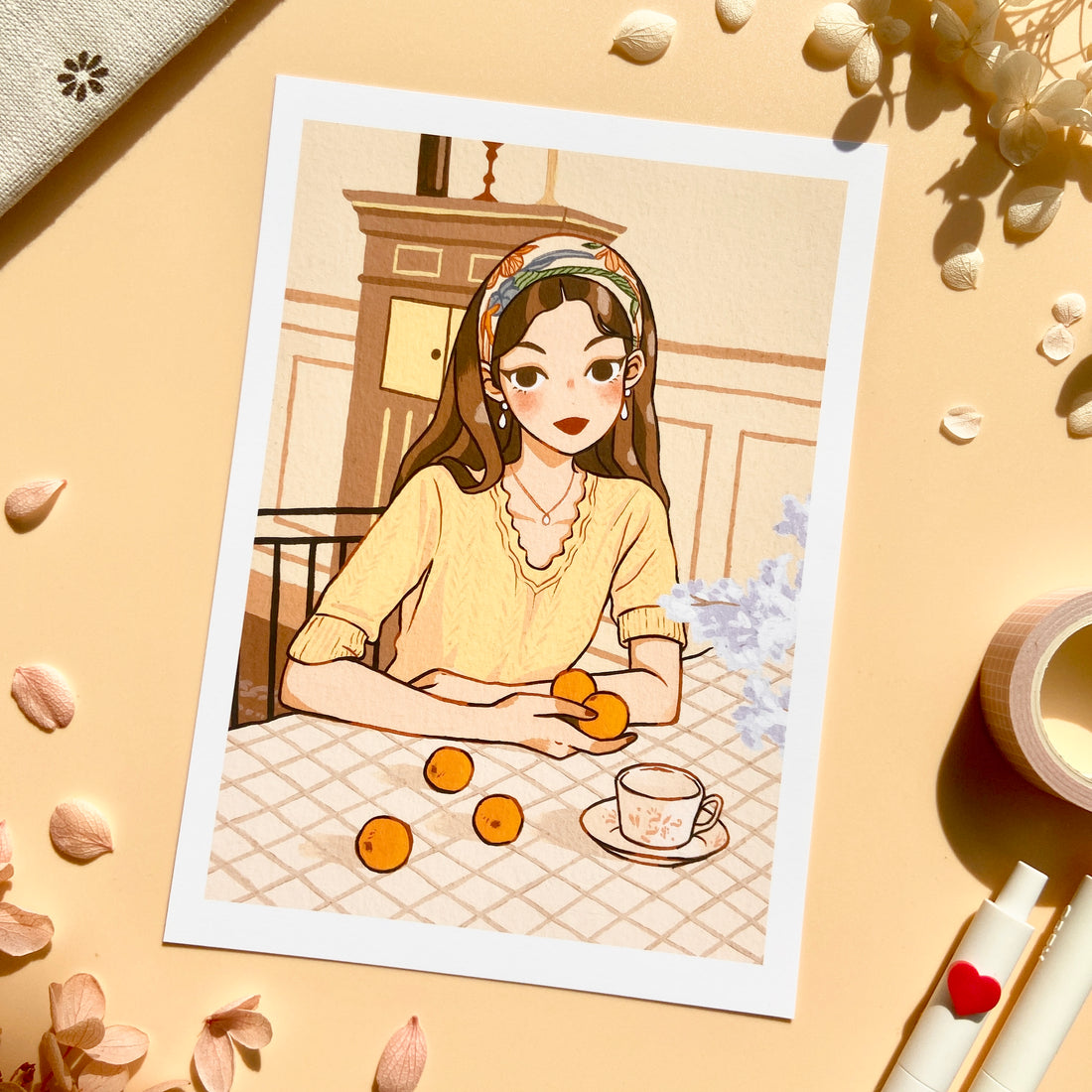 Retro Girl Art Print – Meeco Studio