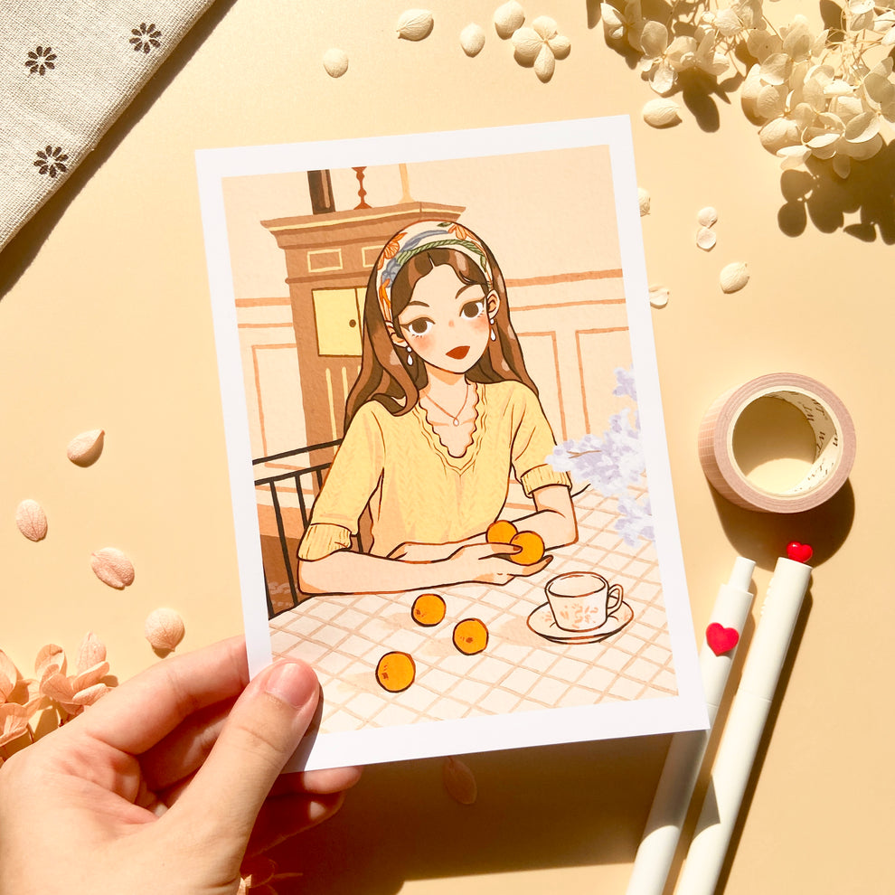 Retro Girl Art Print – Meeco Studio