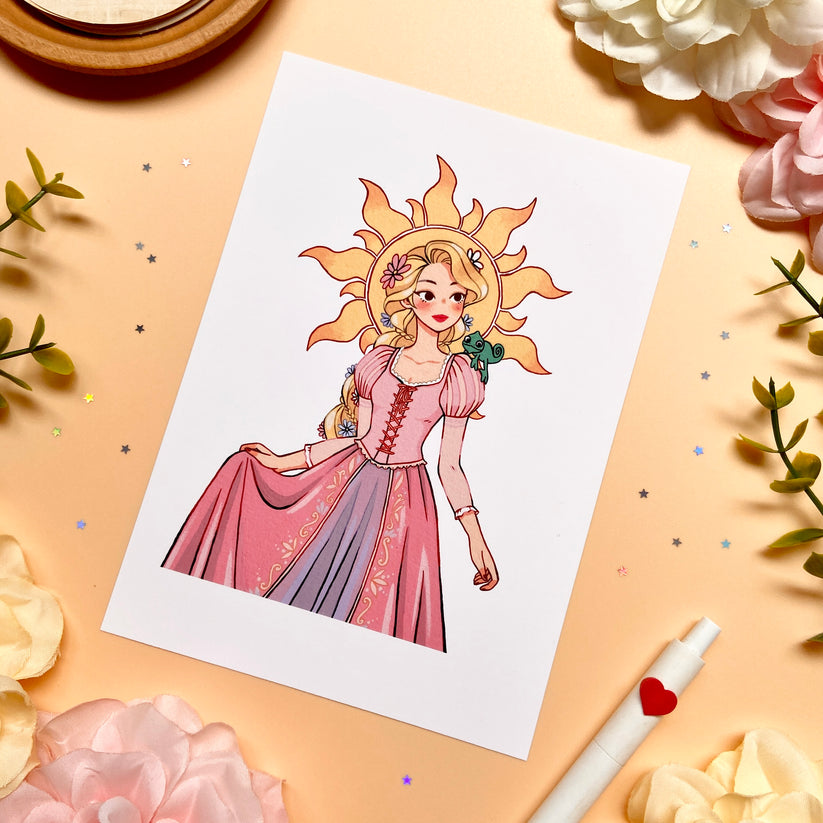 Rapunzel Art Print – Meeco Studio